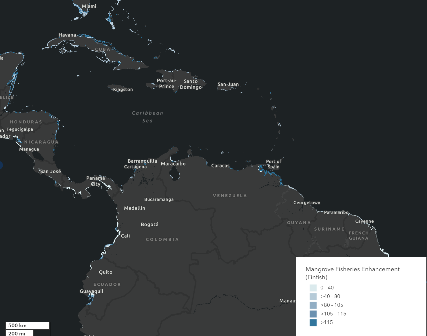 Mangroves support over 700 billion fish and invertebrates annually ...